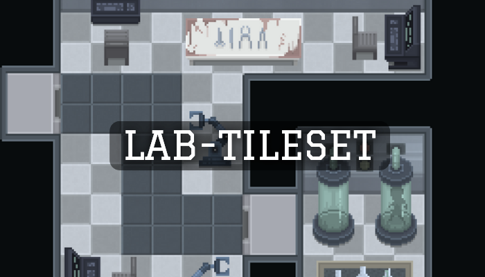 Top Down Laboratory Tileset - Pixel Art 32x32 by Void Arts