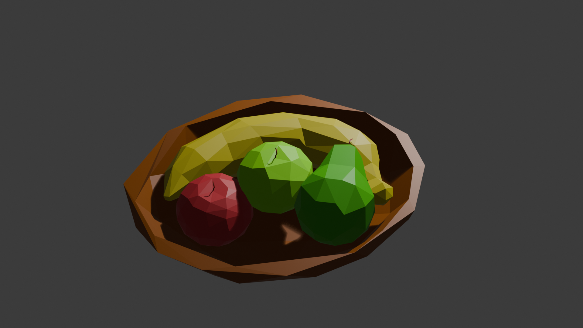 low poly Fruits by yasirsakall
