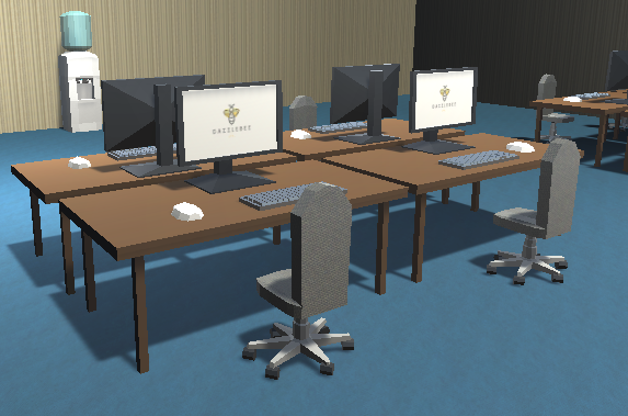 Low poly office set by ThunderWare games