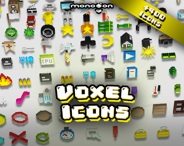New asset pack! Voxel Icons and Items - Voxel Icons and Items Megapack ...