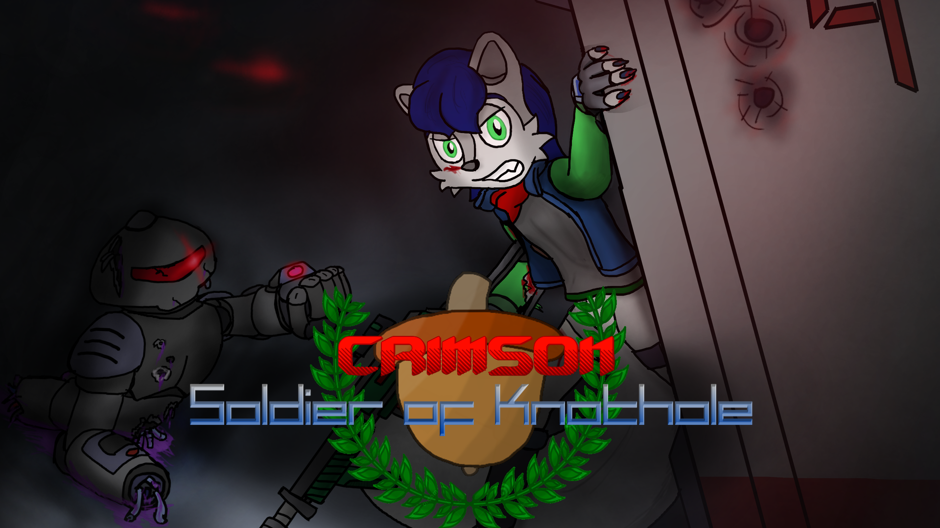 Crimson - Soldier of Knothole by LilJohnnyRed