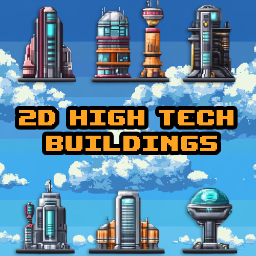 2D High Tech Buildings by crown21