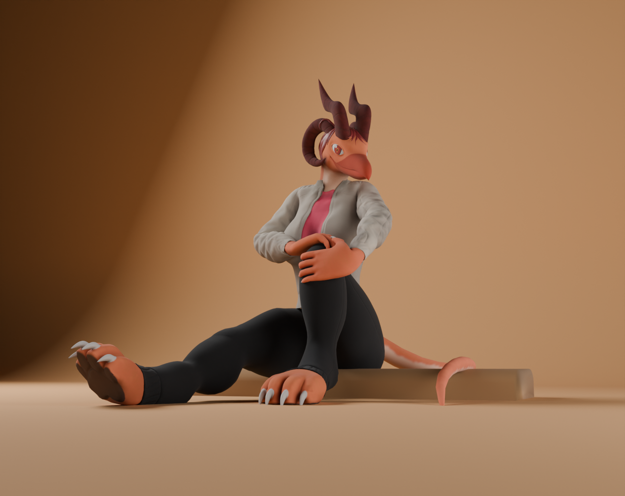 3D Character Model by curtisk for Graphics Jam at SJSU - Fall 24 - itch.io