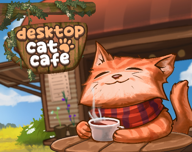 Desktop Cat Cafe by samyam