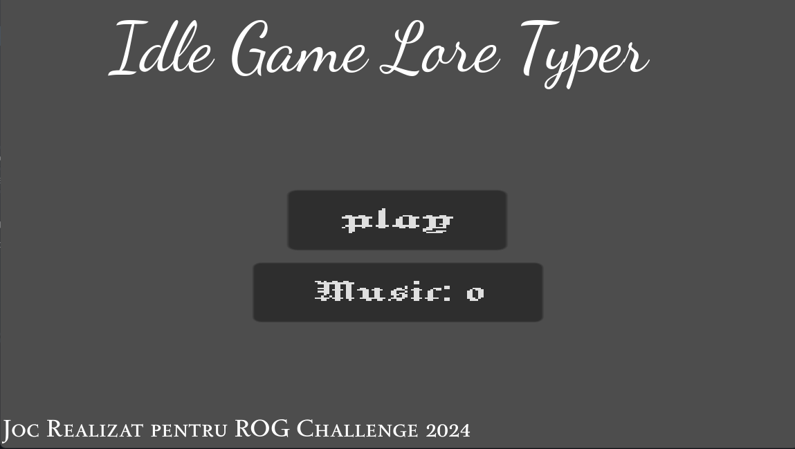 Idle Game lore typer by Lazarescu