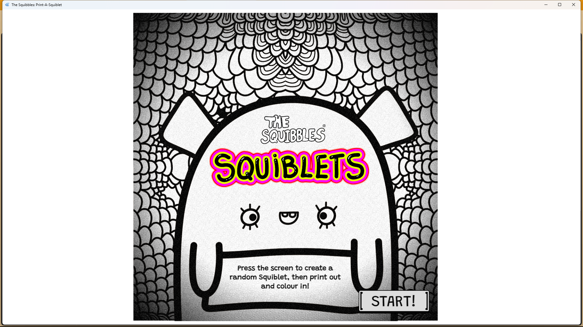 Print-A-Squiblet by Squibblesville Studios Ltd
