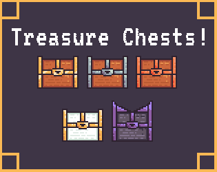 Treasure Chests and Loot! -Pixel Art Asset by exclusiveOlive