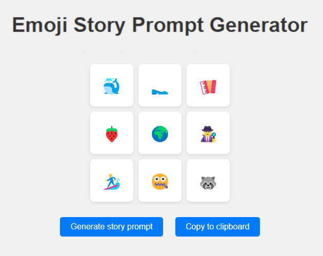 Emoji Story Prompt by penguinhermit
