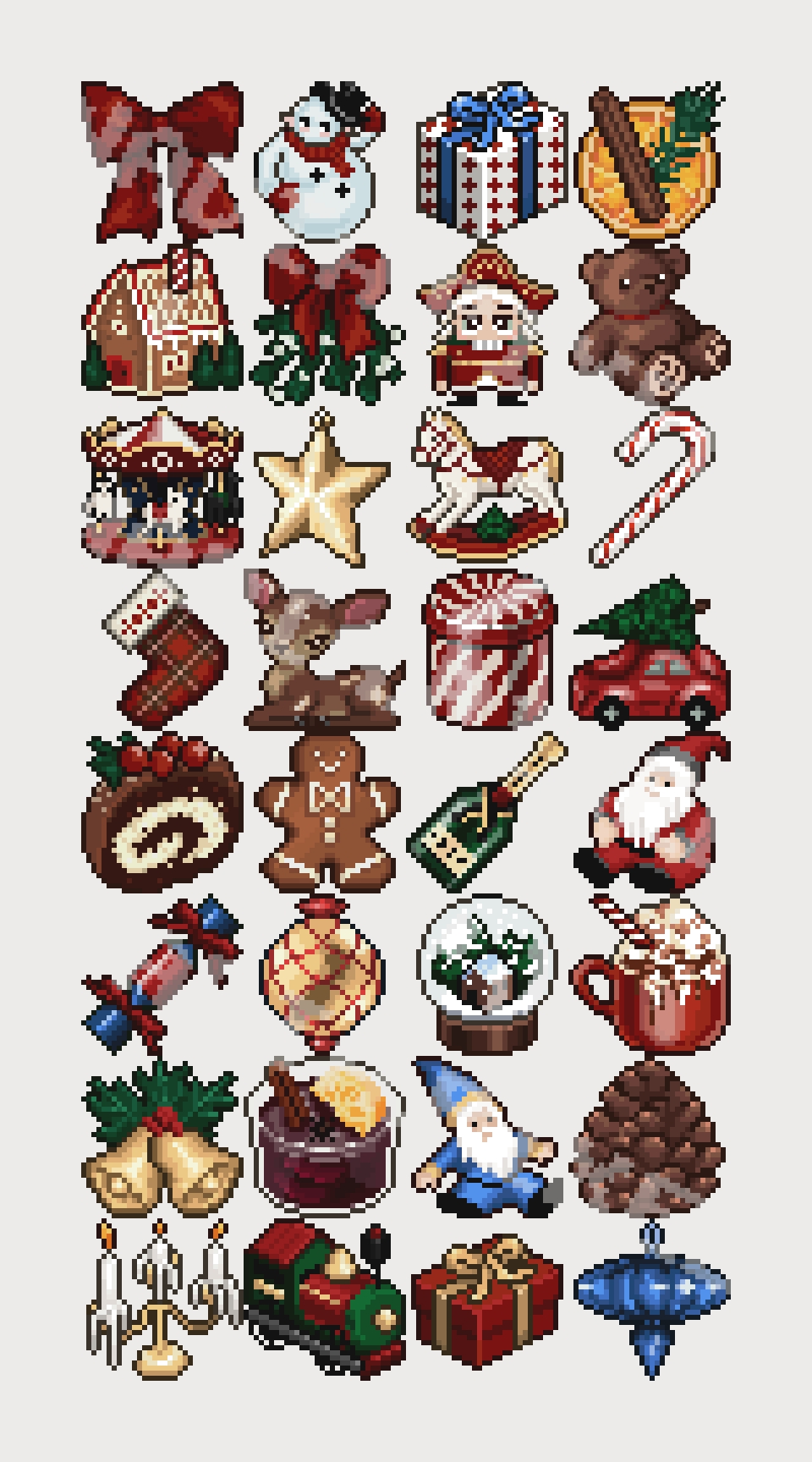 MERRY CHRISTMAS Asset Pack - MERRY CHRISTMAS Icons Pack by nadia.pixel