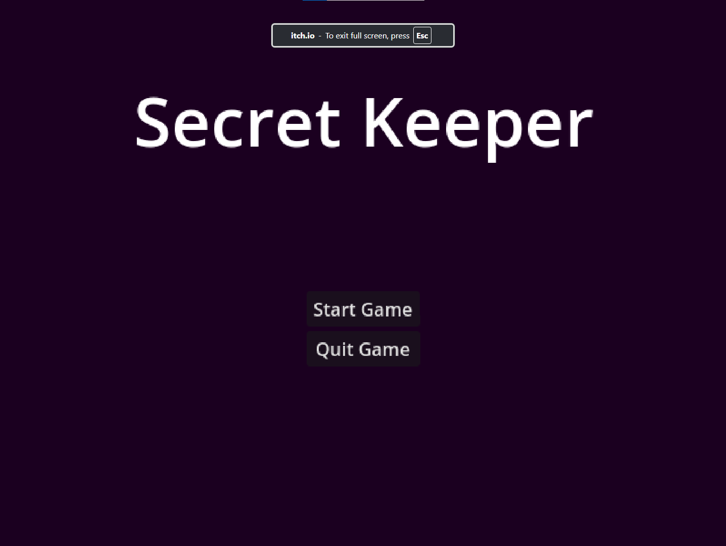 Rate Secret Keeper by GreatBlueHeron for Game Off 2024 - itch.io