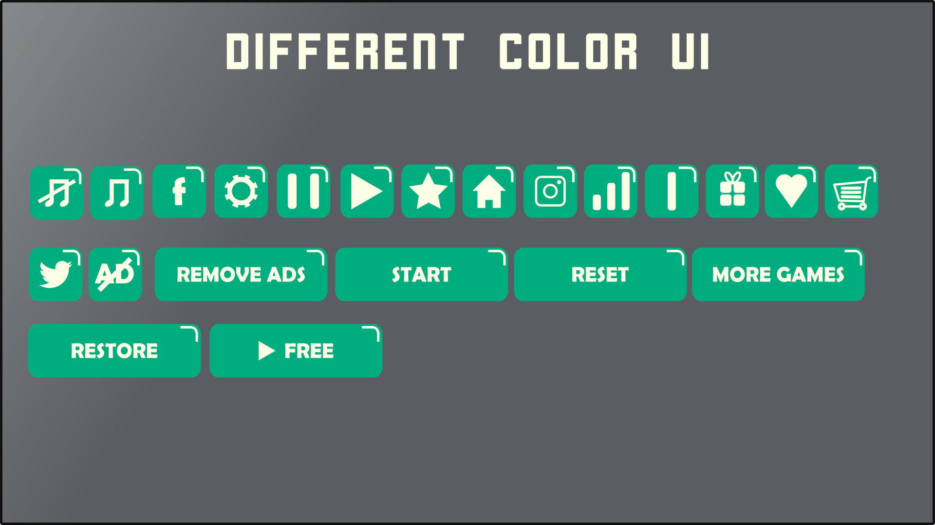 Game UI Pack by AR Game Studio