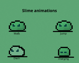 Slime animations by Making2D