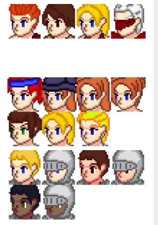 Sprite Character RPG - Facesets by GJr Artes em Pixel