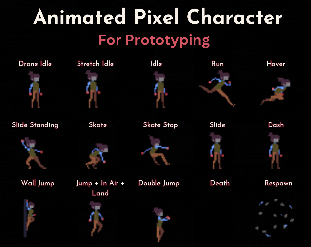 Comments - Animated Pixel Character for Prototyping! by Ginkgo-Games