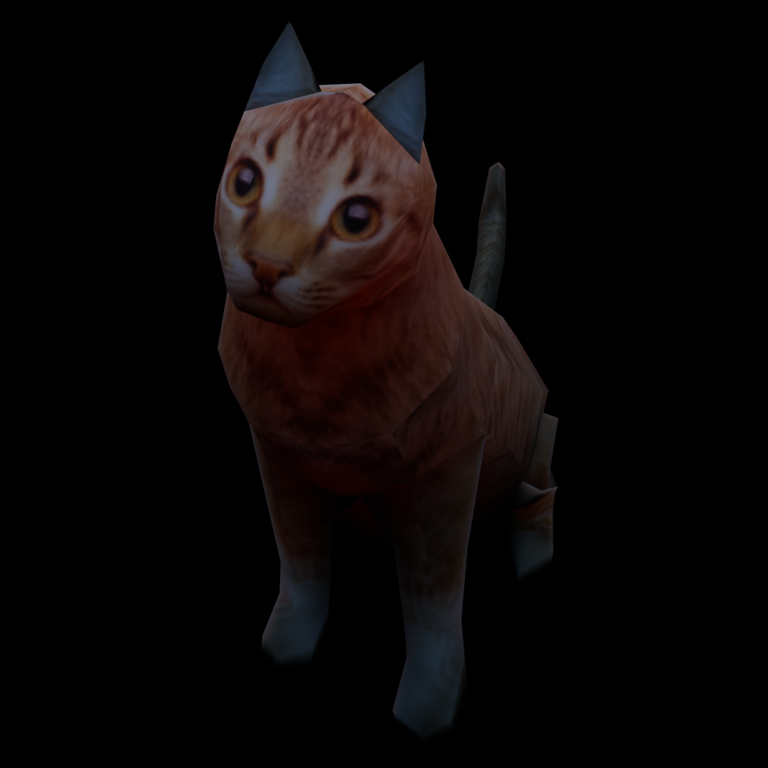 PSX Low Poly Cat by livingroom38