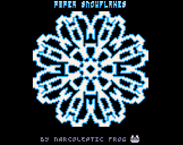 p8per snowflakes by NarcolepticFrog