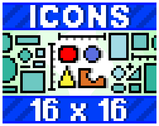 16x UI Pixel Icons by TMS | Dev