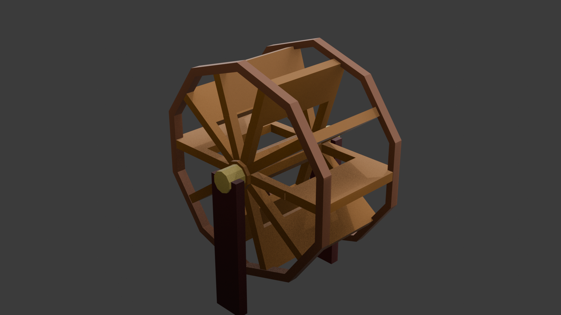 3D low poly Watermill by Bitbeard Studio