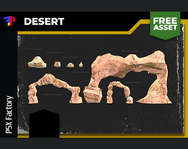 PF Desert Pack (FREE PSX Retrostyle 3D Pack) by PSX Factory - Retro ...