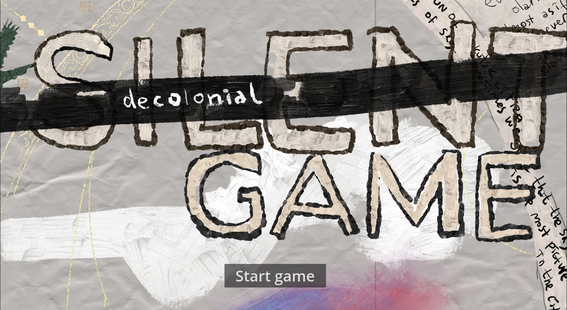 Decolonial Silent Game by Sargylana Cherepanova