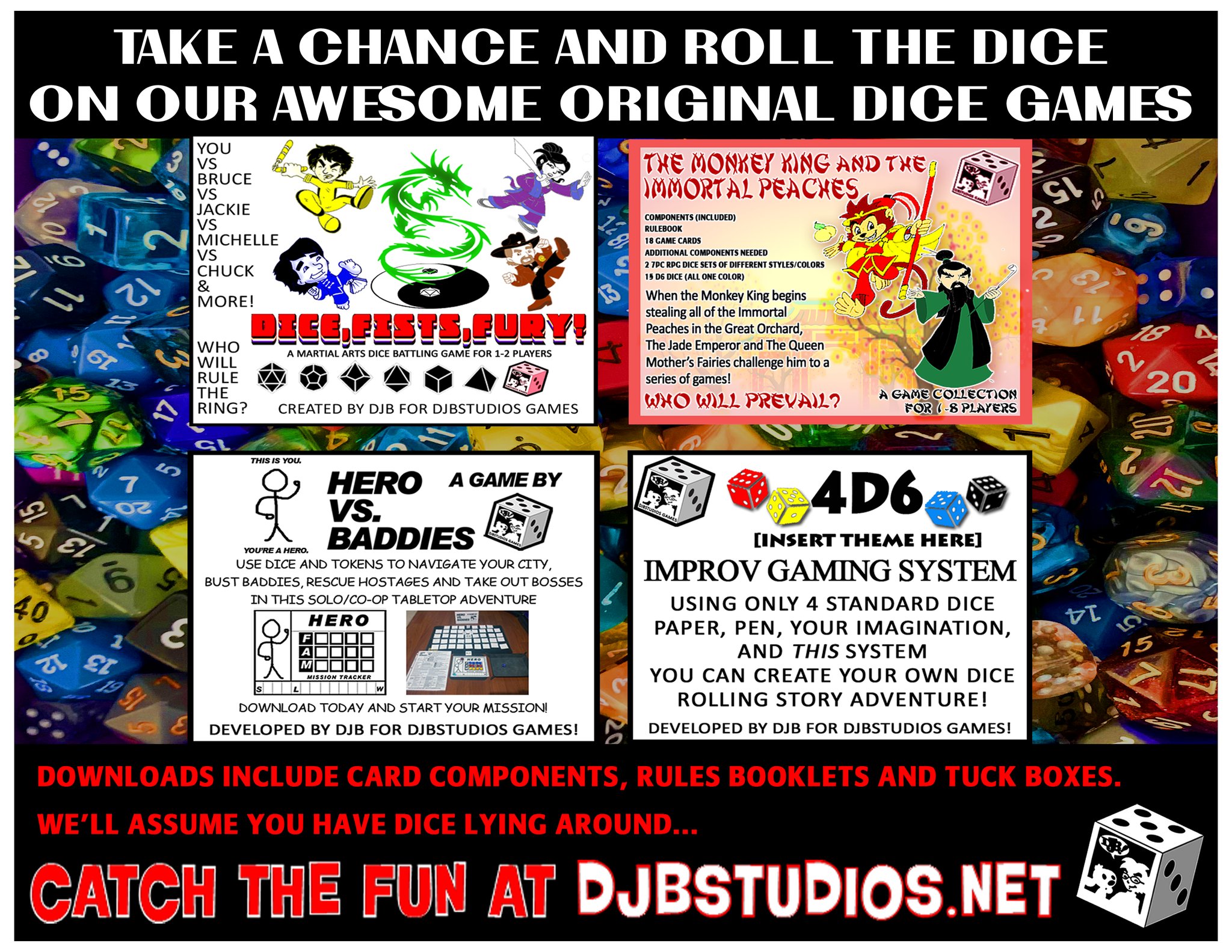 TAKE A CHANCE, PUSH YOUR LUCK, ROLL THE DICE... - itch.io