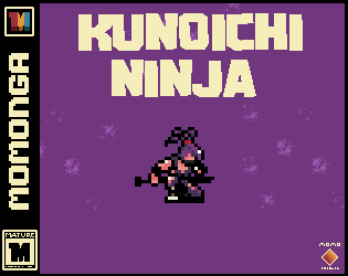 2D Platformer | kunoichi ninja character sprite by MOMONGA