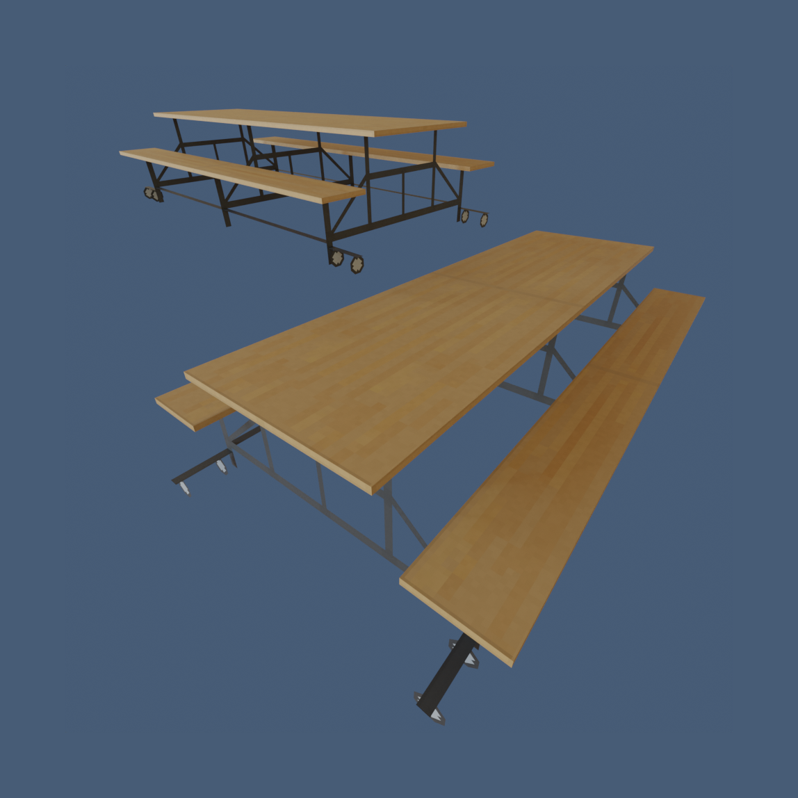 Low-poly Cafeteria Table by Prildarill