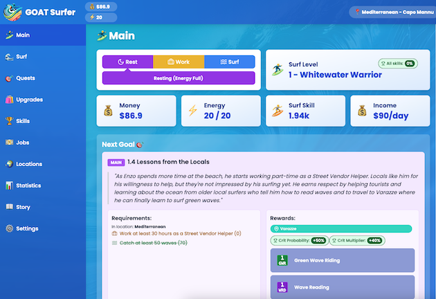 The GOAT Surfer by forecopes