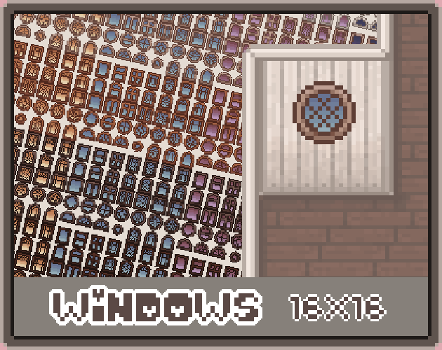Pixel Windows - 16x16 by pixelmia