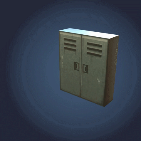 Low-poly Big Locker by Prildarill