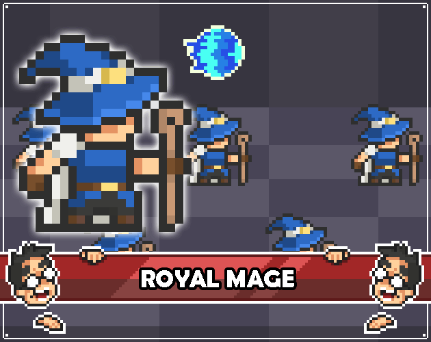 2D Pixel Art Royal Mage Sprites by Elthen's Pixel Art Shop