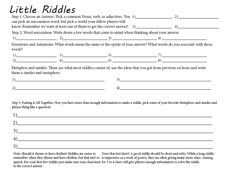 Little Riddles by PeptomancerJoeBob