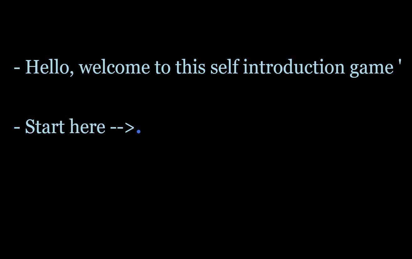 Self Introduction game by RioBoi733