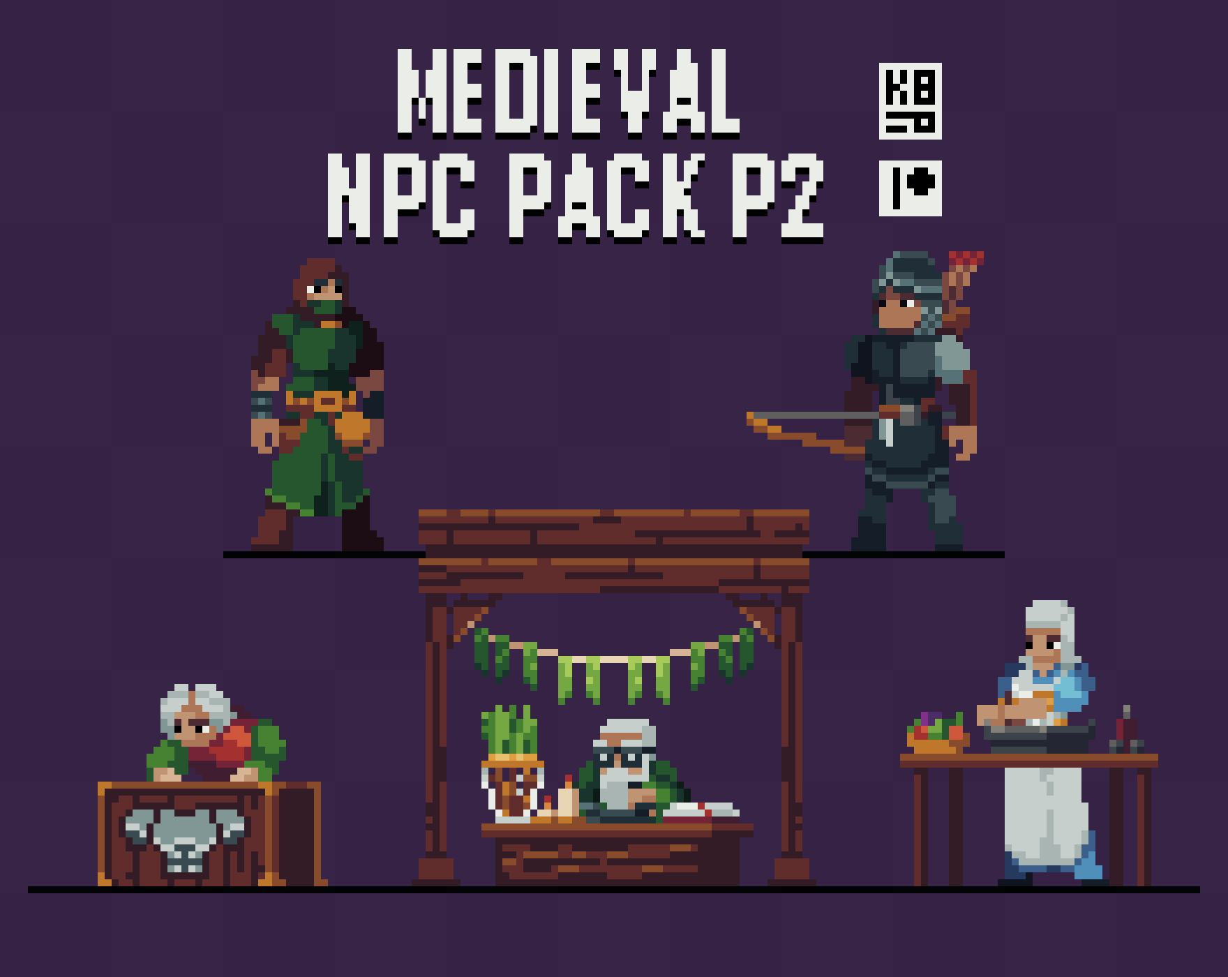 Medieval NPC Pack - Part 2 by KBPixelArt