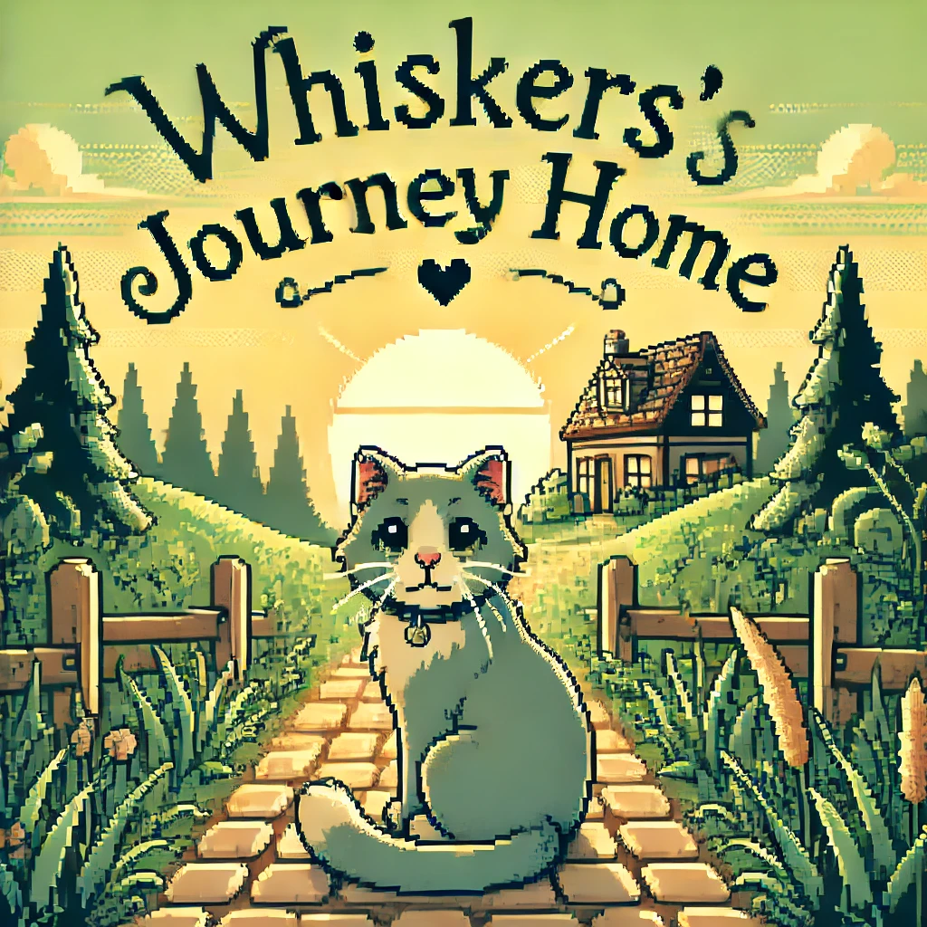 Whiskers' Journey Home by lahari for DATT 3300 - 2024 - lab 01 - itch.io
