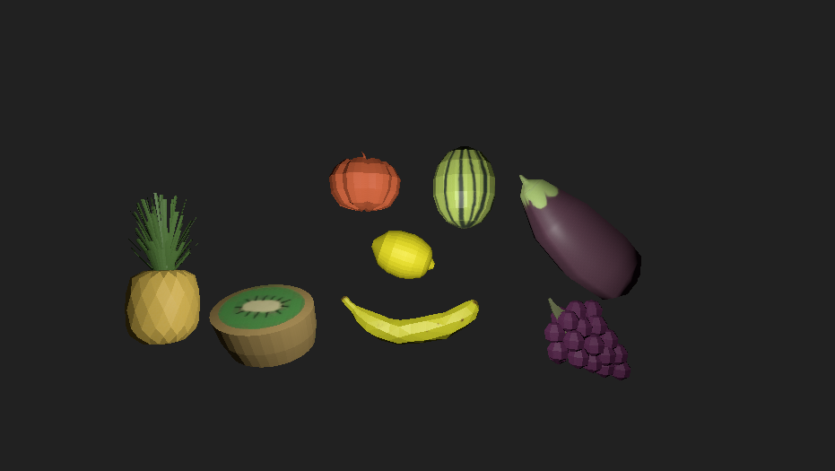 Low Poly Fruit by Mikyle