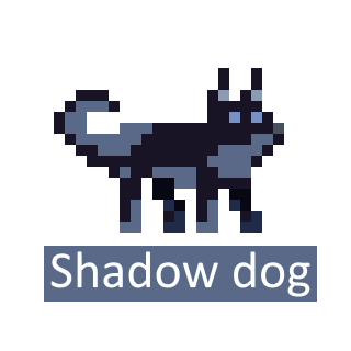 Shadow dog by Cheezus