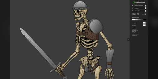 2D Animated Skeleton by Ismartal