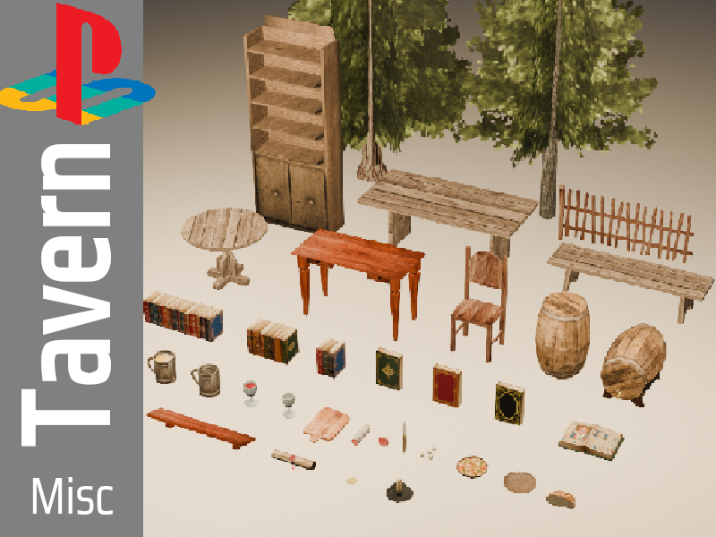 PSX Tavern Misc Asset Pack by Desmazio