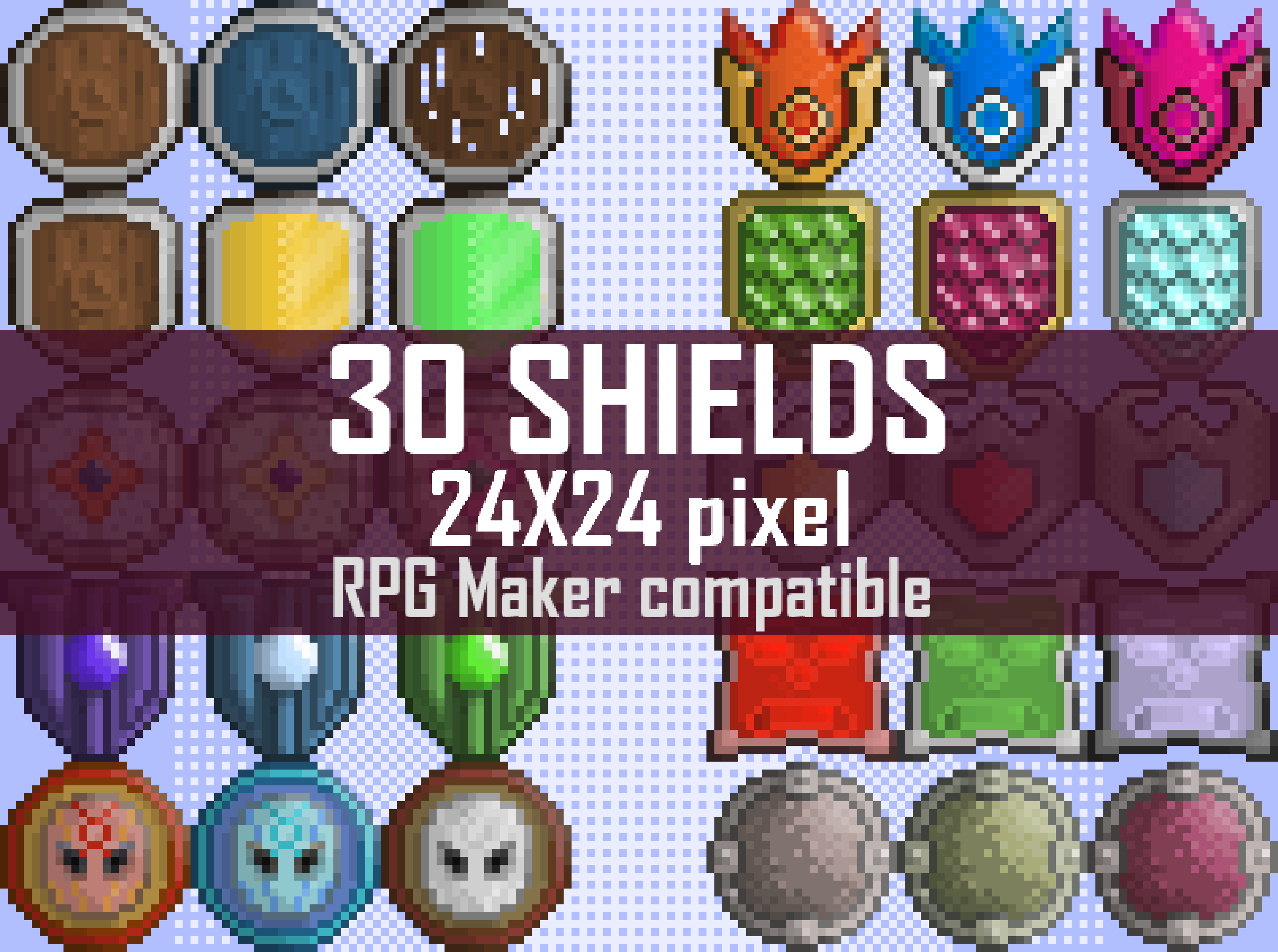 [24x24] RPG Shields Sprites by LimeZu
