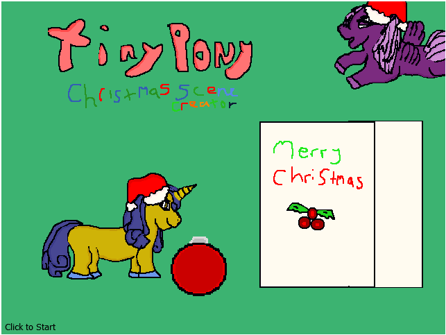 Tiny Pony Christmas Scenario Creator by Richard Briscoe