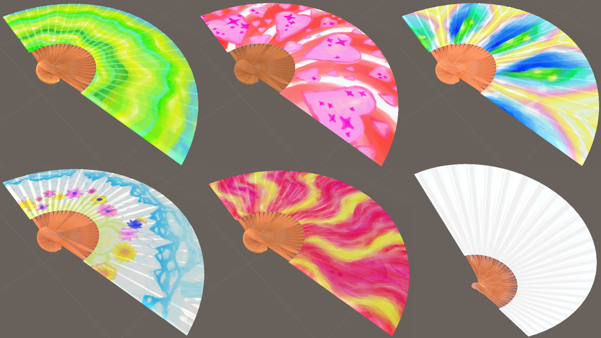 Fans asset that can open/close for VRCHAT by Meowy Eye