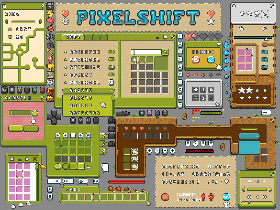 Pixel Shift RPG - Pixel Art UI by LunarBlank
