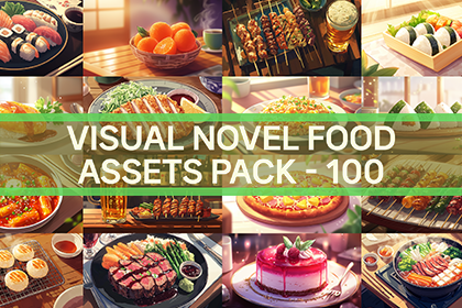 Visual Novel Food Assets Pack 100 - Vol.1 by BITTI LAB