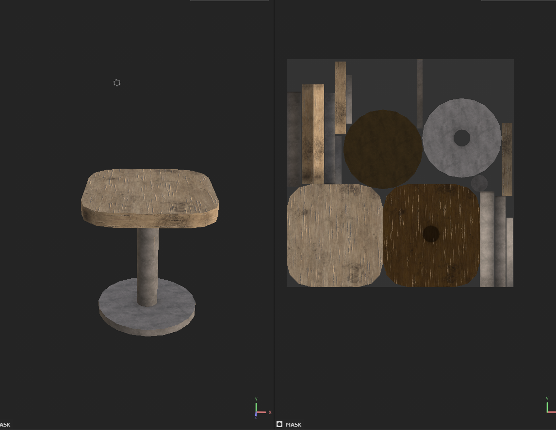 Table final design in unreal engine - Maya work by c824774
