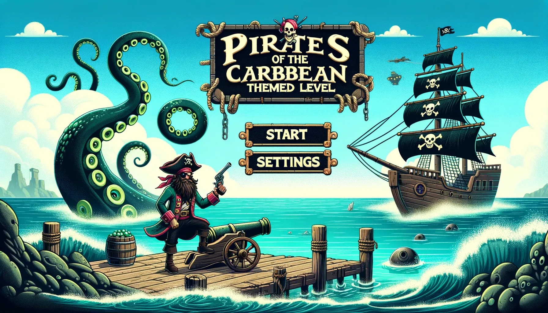 Pirates of the Caribbean Themed Level by Hollow