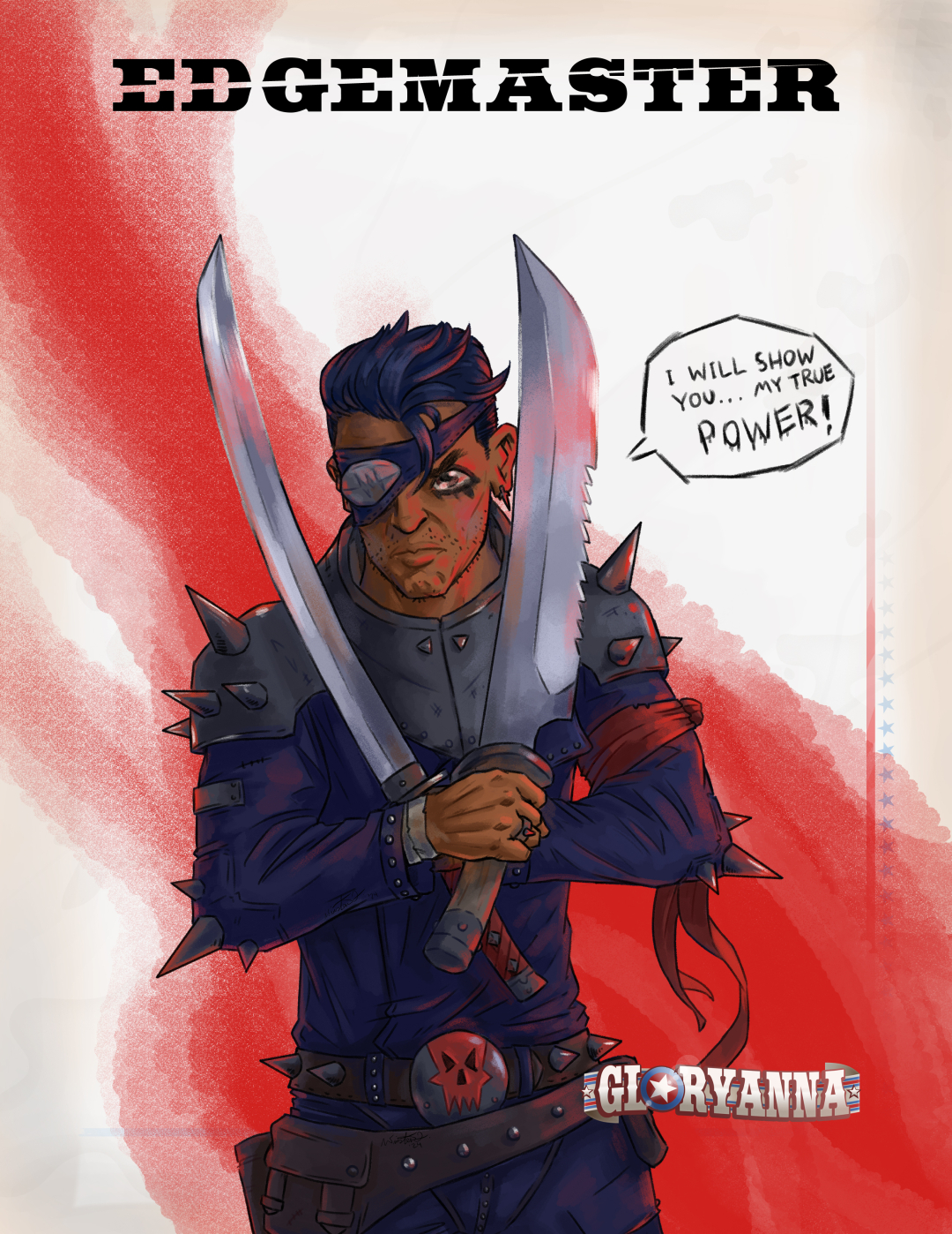 Gloryanna: Fighter Edgemaster by Lewinston Illustration