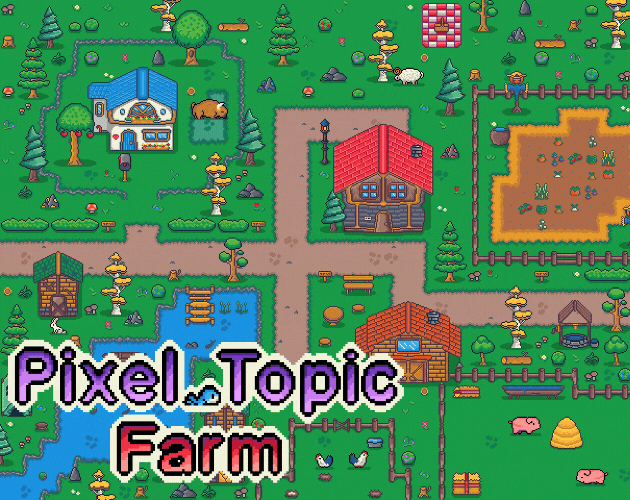 Pixel Topic - Farm - 16x16 Top Down Pixel Art Asset by Kale Game Dev