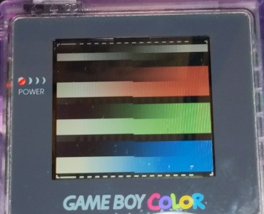 Game Boy Color Bar and Wheel Test ROM by bbbbbr