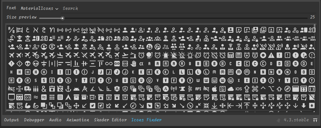Godot Icons Fonts by Jeremi